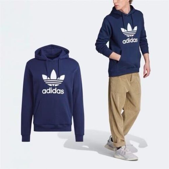 adidas Originals | Sweaters | Adidas Originals Mens Adicolor Classics Trefoil Hoodie Im4496 ...